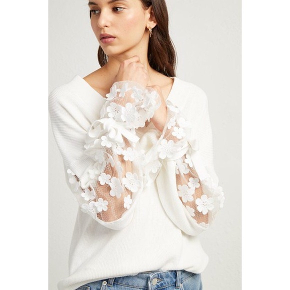 French Connection | Tops | Nwt French Connection Caballo Lace Knit ...